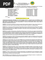 Kagawad Resolution | PDF