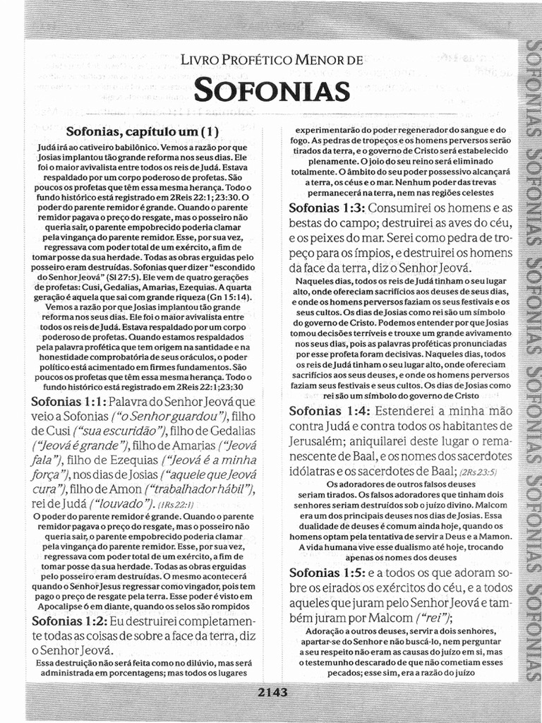 Sofonias Biblia Revelada - Alfa | PDF | Reino de Judá | Anticristo