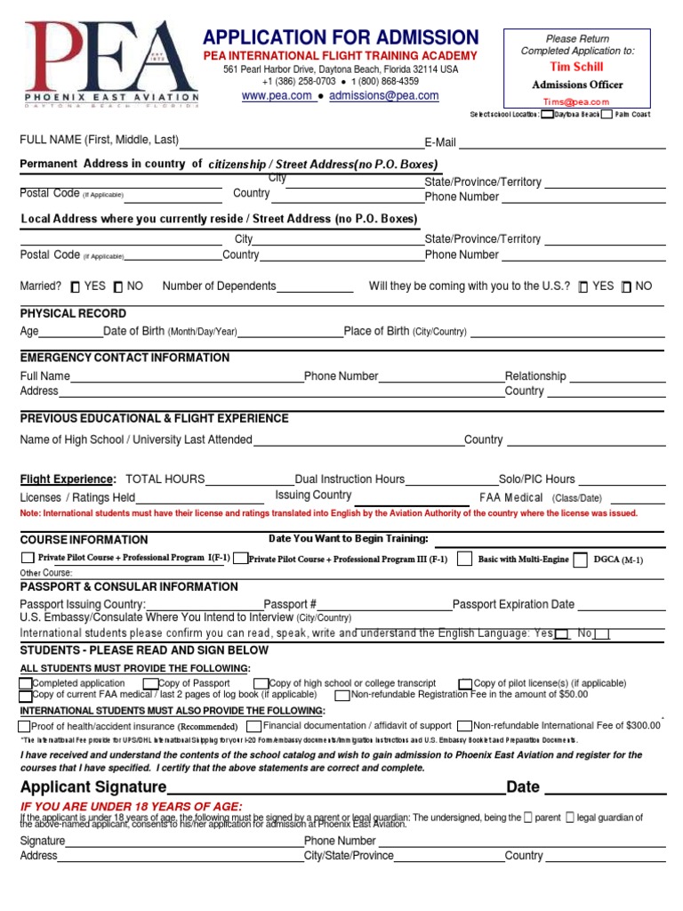 PEA Application 2022 - Tim Schill | PDF