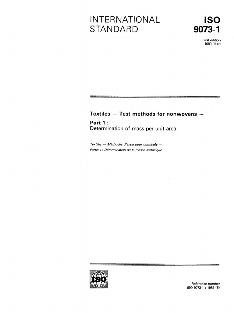 Iso 9073 1 PDF | PDF