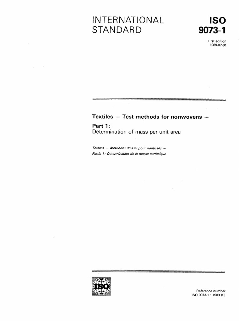 Iso 9073 1 PDF | PDF