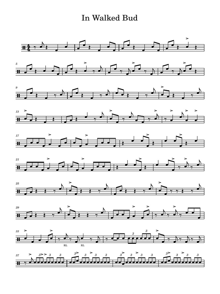 In Walked Bud: Musical Analysis | PDF