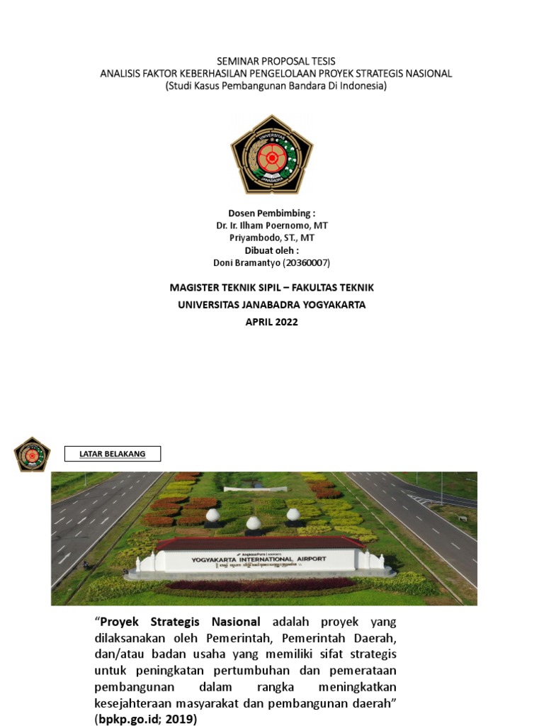 Presentasi Seminar Proposal Doni Bramantyo 20360007 | PDF | Seni