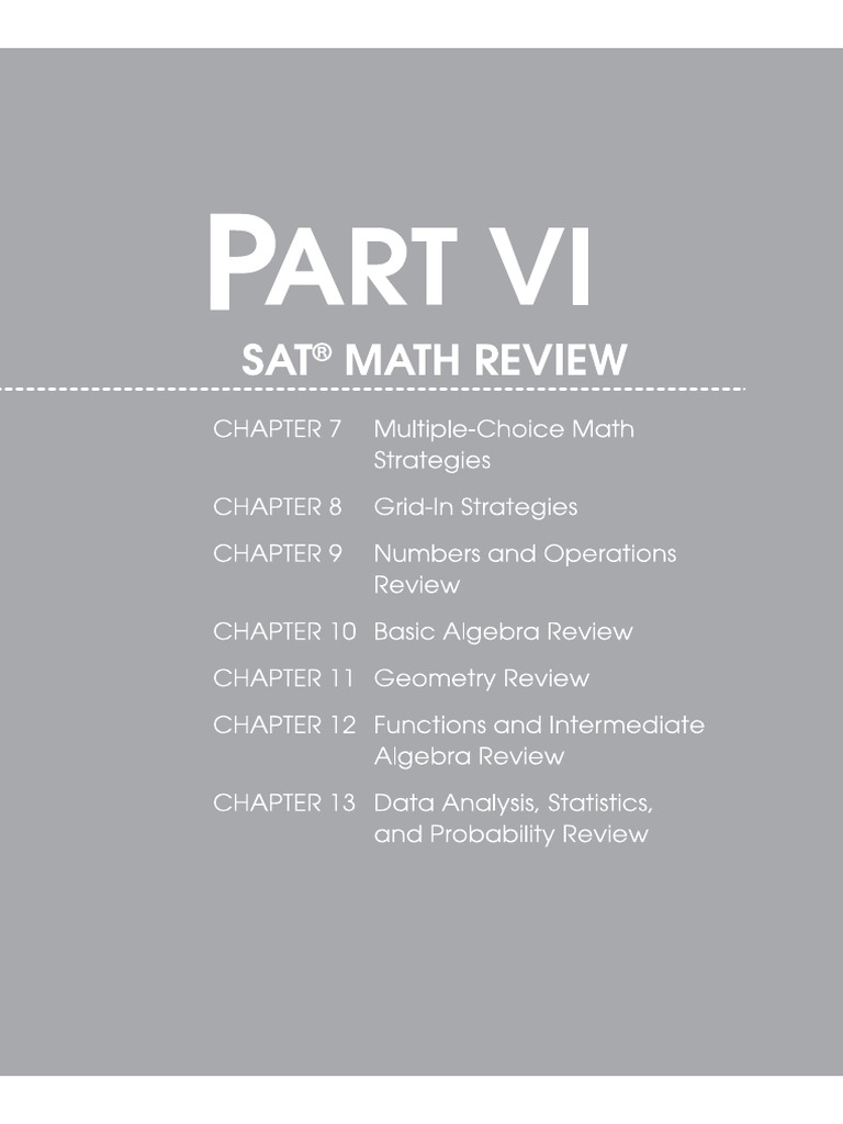 Master Sat Math Book | PDF | Equations | Multiplication