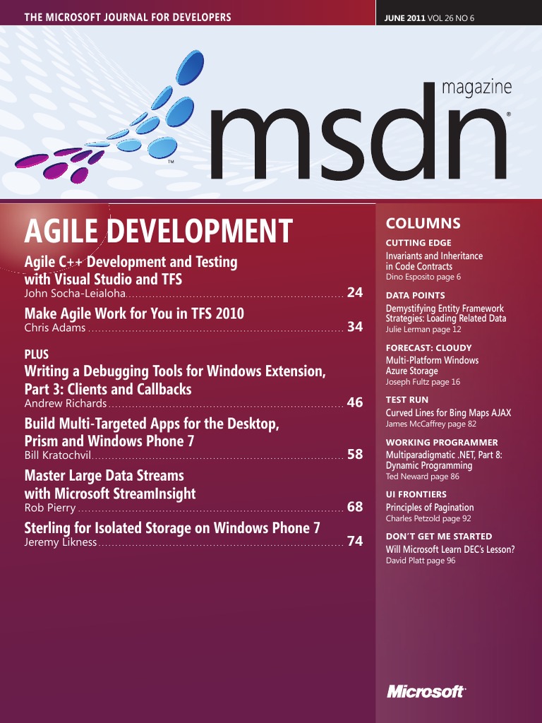 MSDN Magazine 11-06 | PDF | Mobile App | Tablet Computer