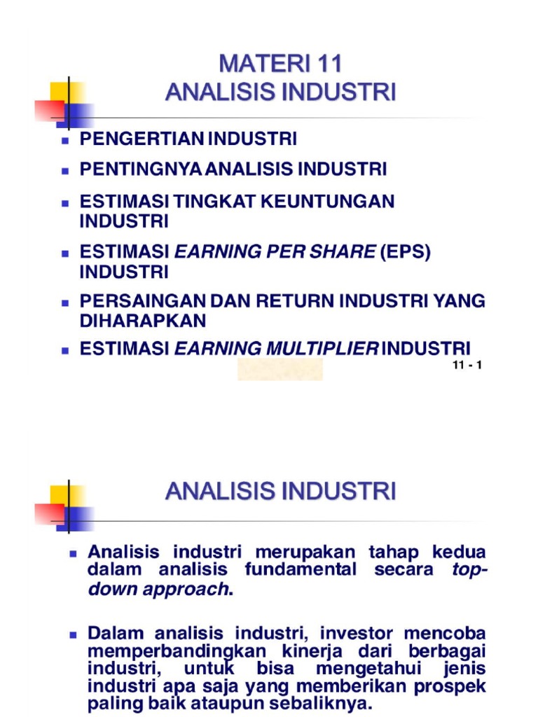 8 Analisis-Industri | PDF