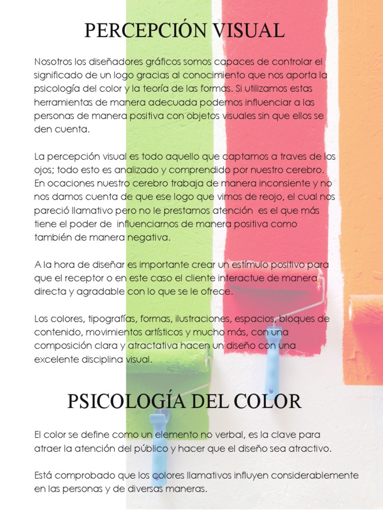 Percepción Visual y Psicología Del Color | PDF | Color | Percepción