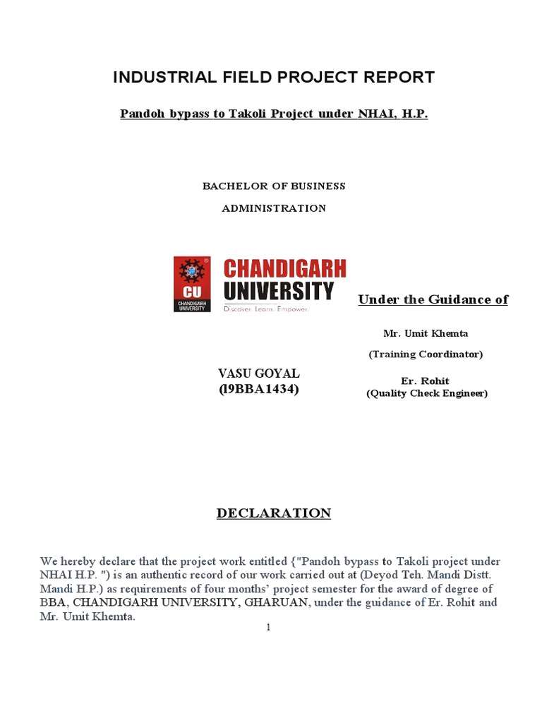 Ifp Vasu Goyal 19bba1434 | PDF | Concrete