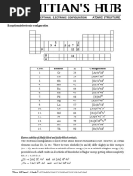 Anomalous Electron Configurations List | PDF | Electron Configuration ...