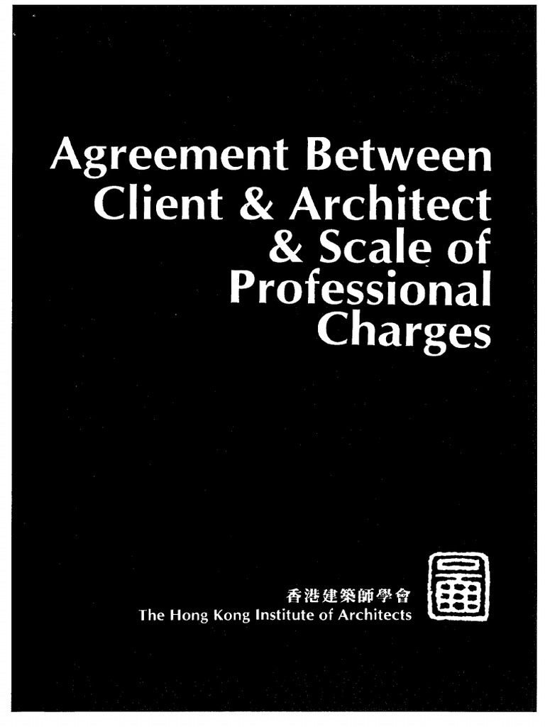 Agreement Between Client and Architect & Scale of Professional Charge ...