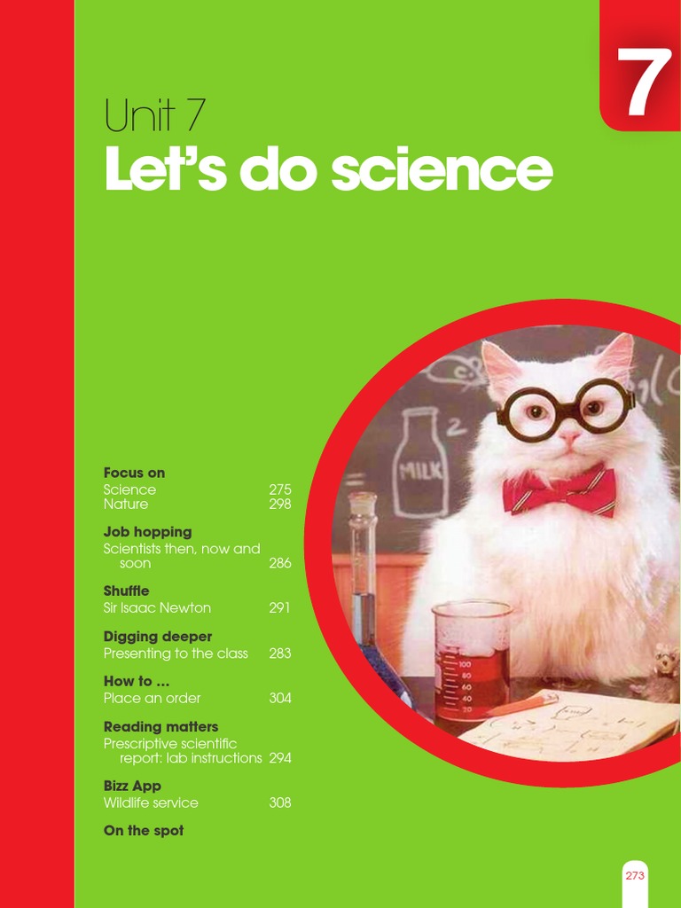 Let's Do Science: Unit 7 | PDF | Body Language | Laboratories