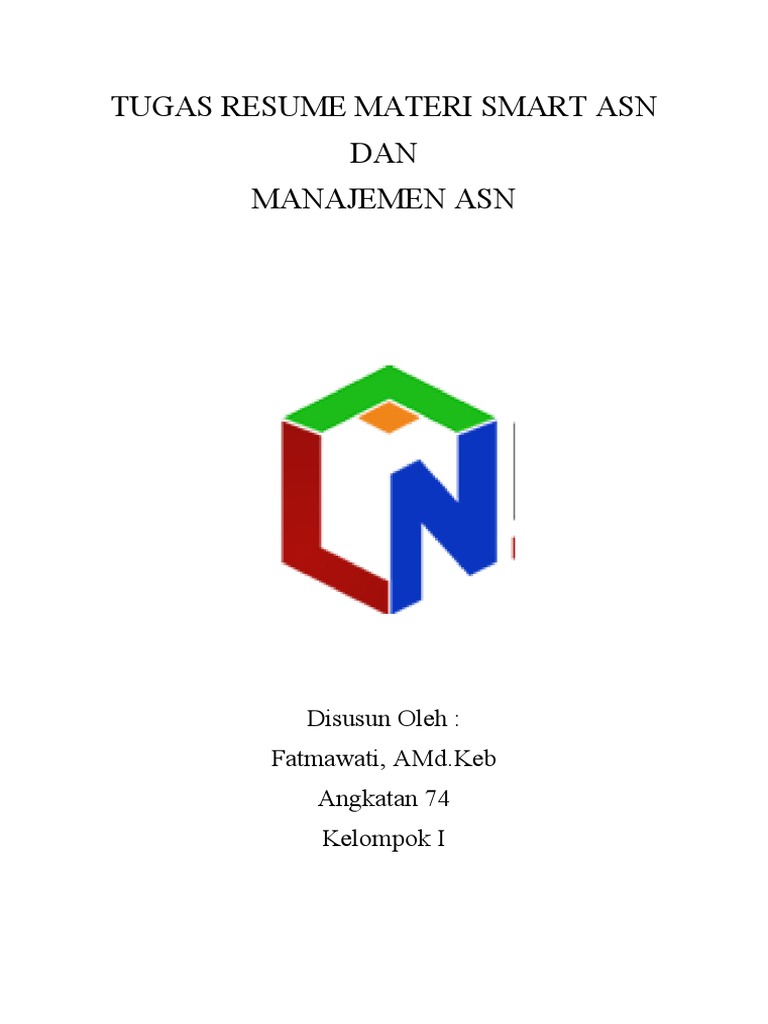 TUGAS RESUME MATERI SMART ASN Dan Manajengen ASN | PDF
