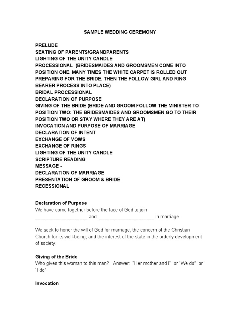 Wedding declaration of intent samples 60 photos - Astyledwedding.com