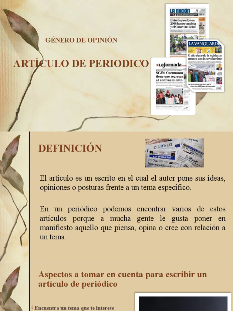 Artículo de Periodico | PDF