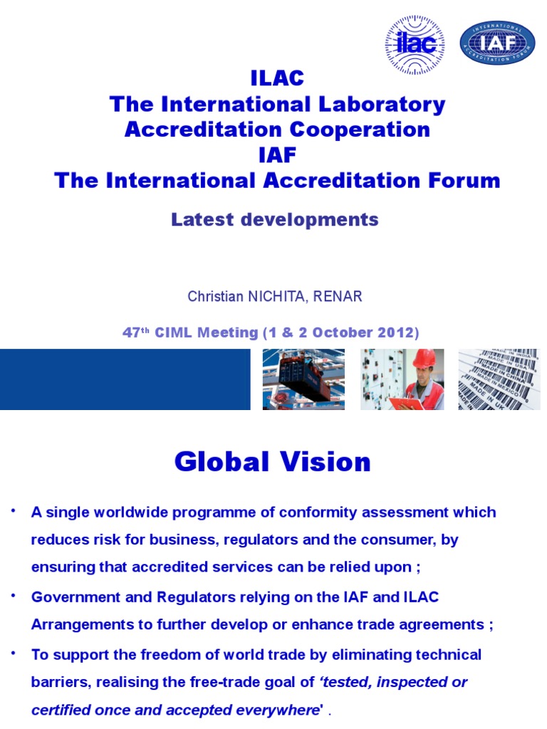 Ilac The International Laboratory Accreditation Cooperation IAF The ...