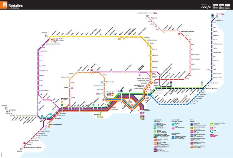 Mapa Xarxa Rodalies Catalunya | PDF