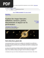 Les Risques Non-Financiers Final | PDF | Risque opérationnel | Risque