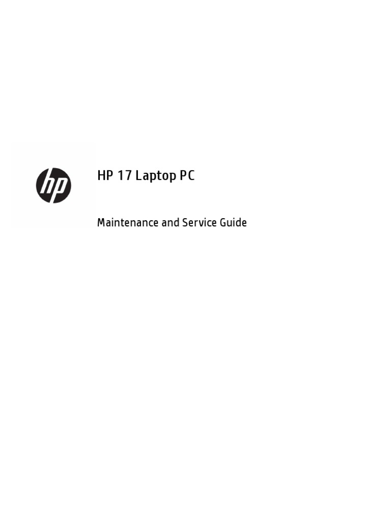Maintenance and Service Guide HP 17-BY1053DX | PDF | Usb | Computer ...