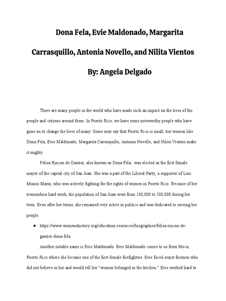 Pionneer Women of Puerto Rico | PDF | Puerto Rico