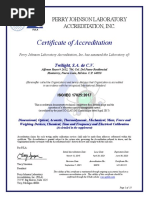 Calibration Certificate Template | PDF