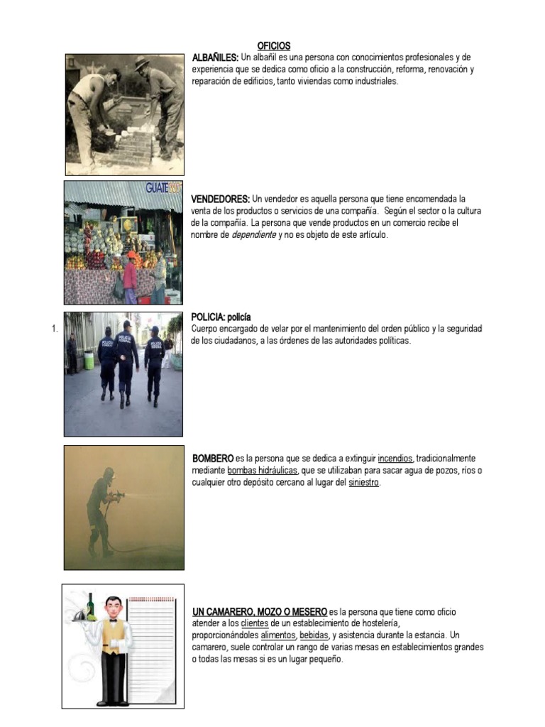 5 Oficios y 5 Profesiones | PDF | Psiquiatría | Sicología