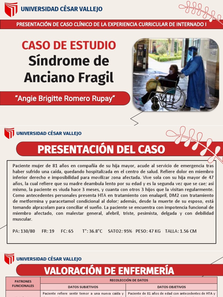 Caso Clínico - Sindrome Del Anciano Fragil | PDF | Vejez | Las emociones