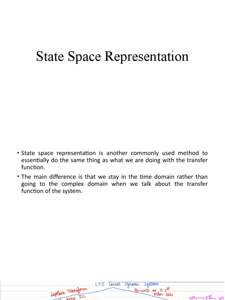 State Space Representation | PDF | Matrix (Mathematics) | Ordinary ...
