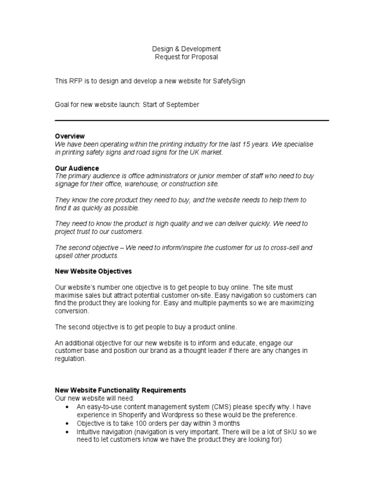 Safety Sign RFP | PDF | Microeconomics | Public Sphere