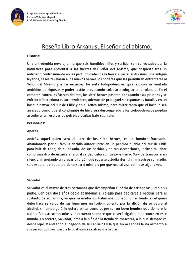 Reseña Libro Arkanus | PDF