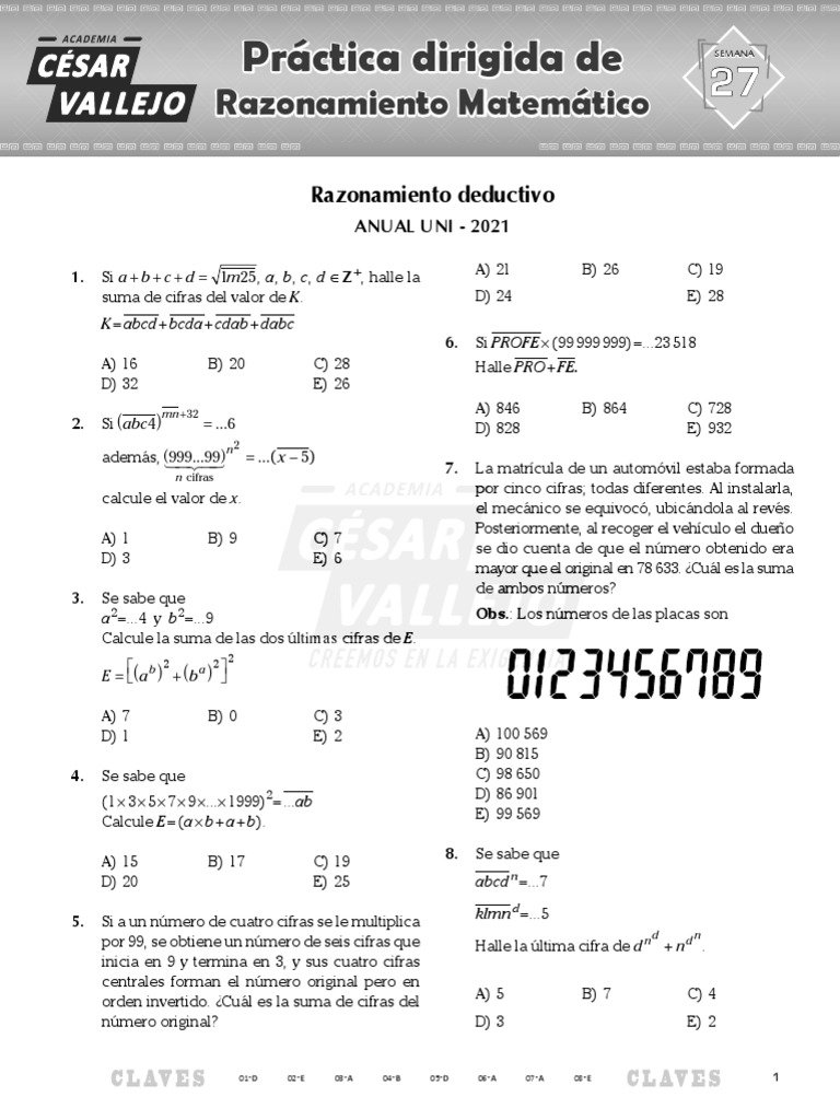 RM - AUNI - Dir - Sem 27 - 1 | PDF