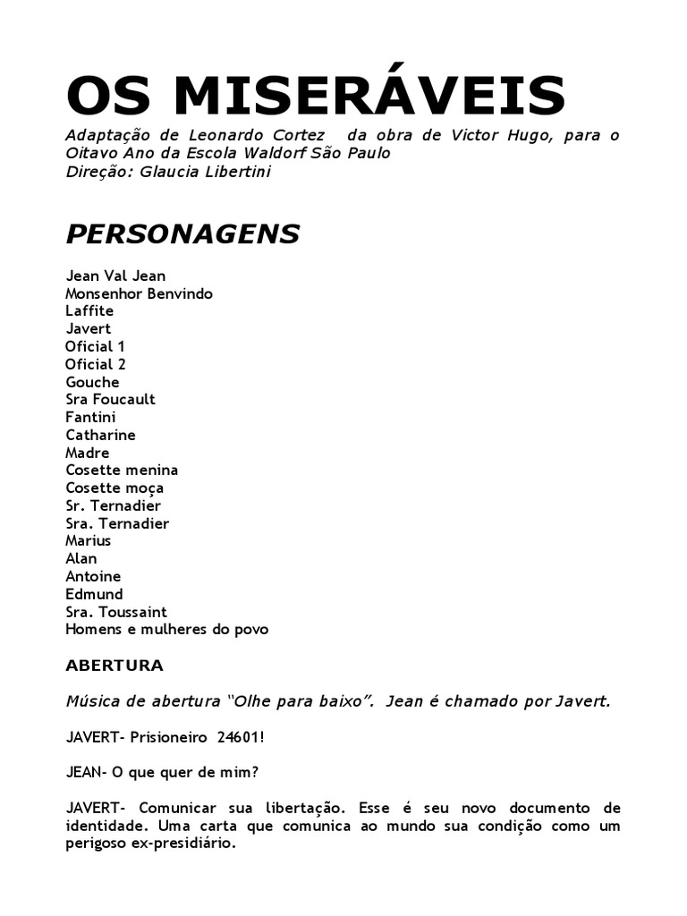 Os Miseraveis | PDF | Cosette | Os Miseráveis