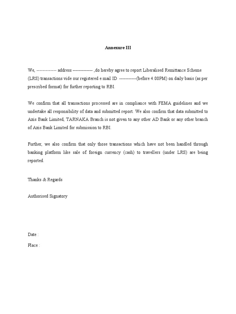 Annexure III | PDF