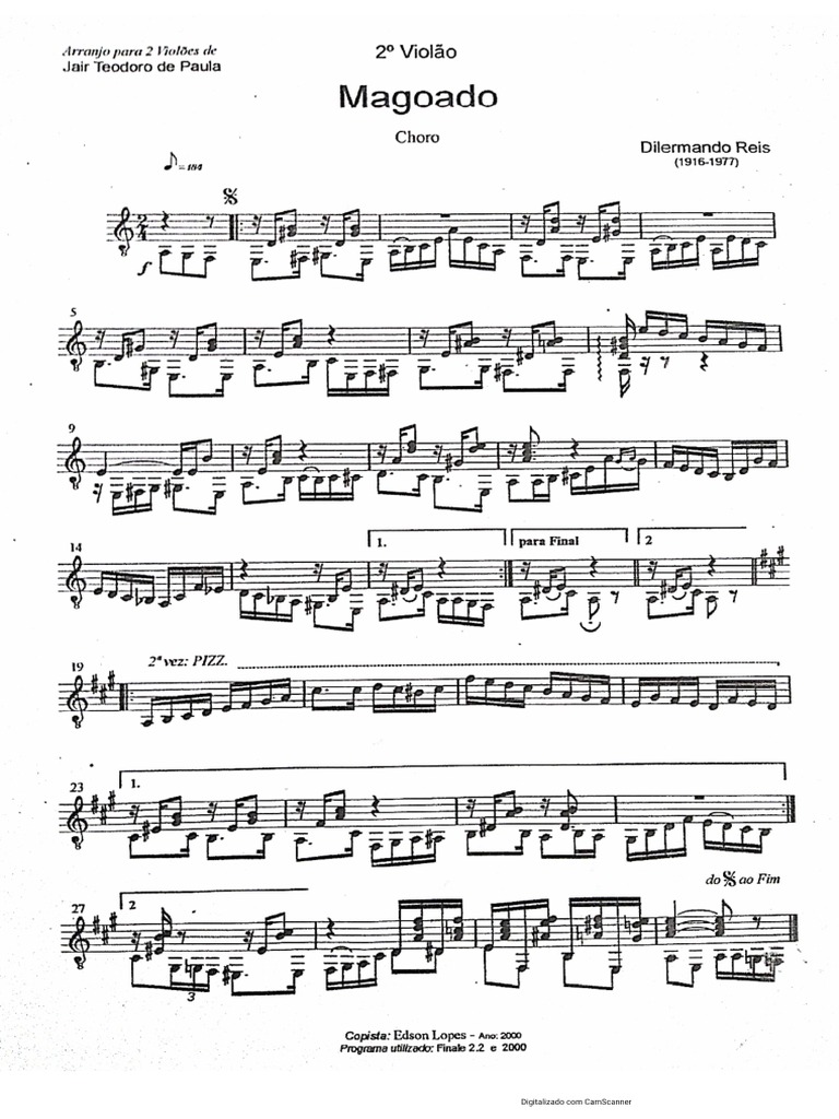 Magoado Violão 2 | PDF