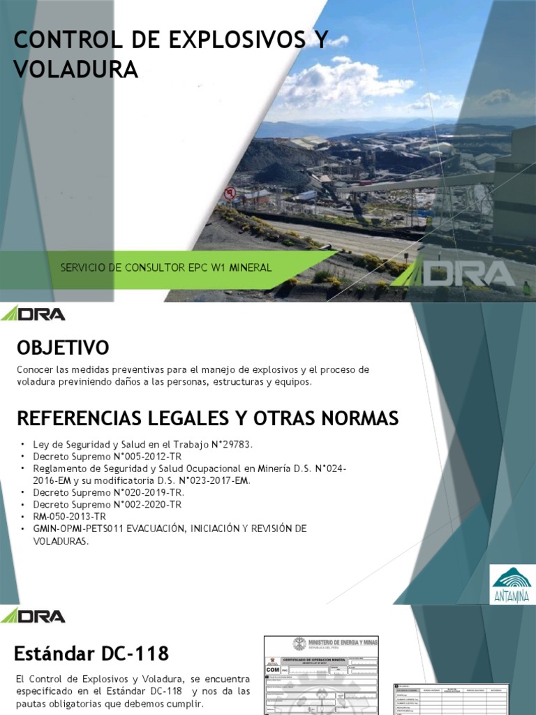 Control de Explosivos, Voladuras. | PDF | Seguridad y salud ocupacional | Minería