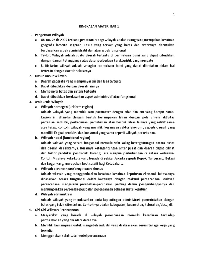 Ringkasan Materi Bab 1 | PDF | Perjalanan | Sains & Matematika