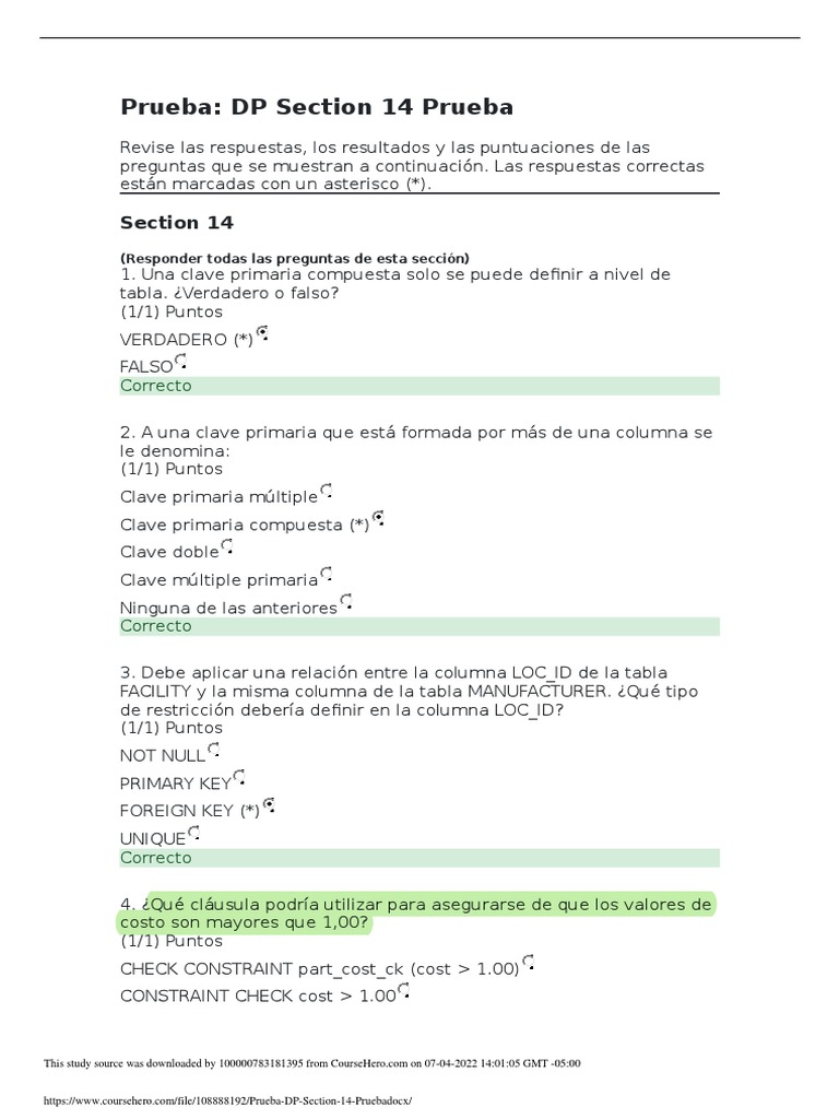 Prueba DP Section 14 Prueba | PDF | Software de gestión de datos ...