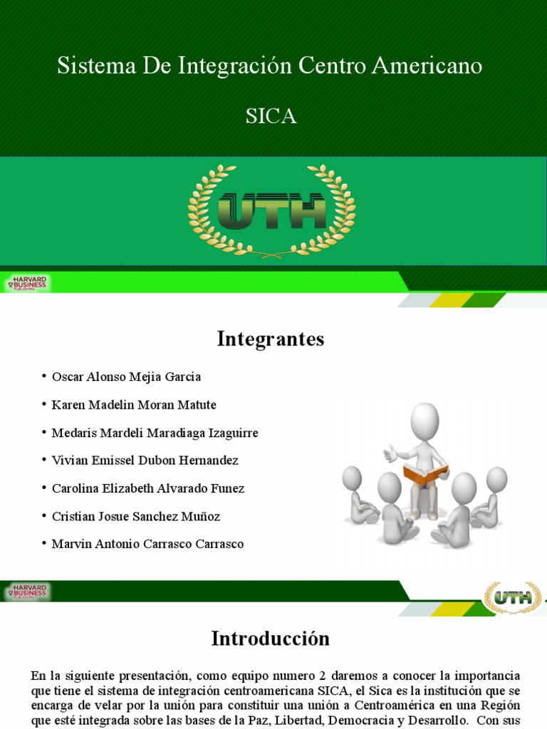 Grupo 2 SICA Diapositivas | PDF | Gobierno | Relaciones Internacionales