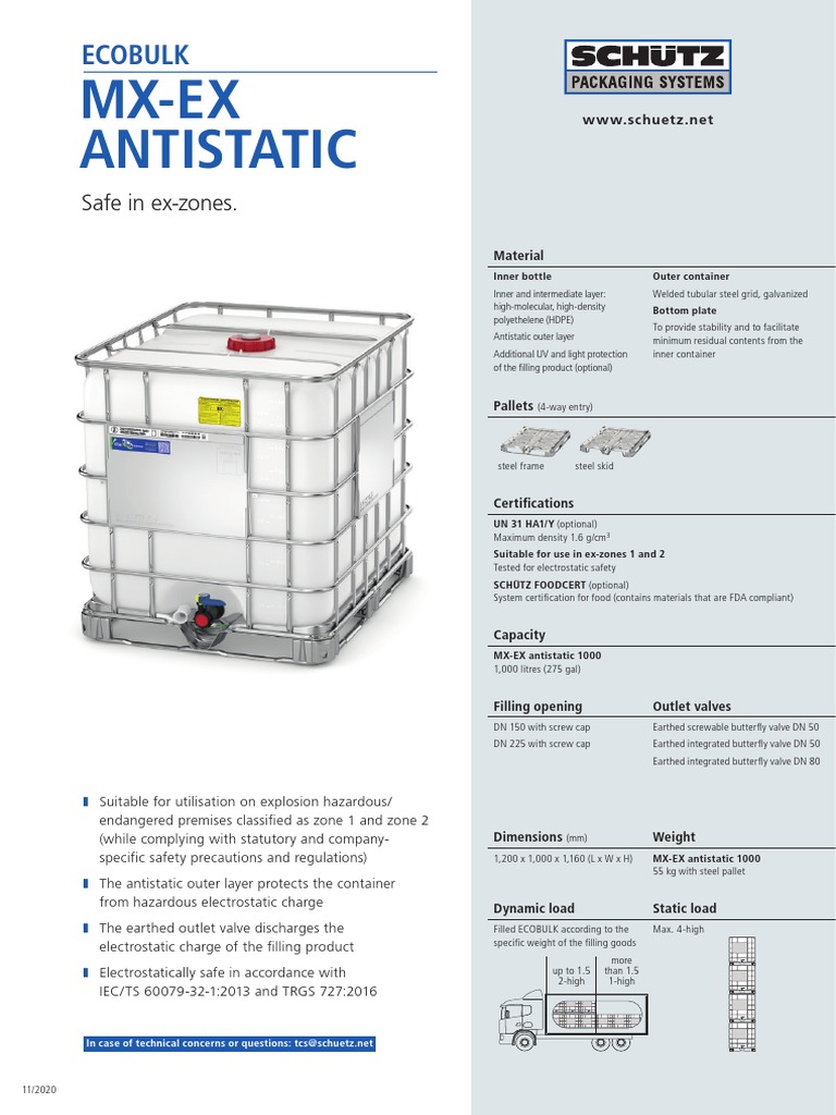 MX-EX Antistatic ECOBULK 1000 Overview | PDF | Pallet | Materials