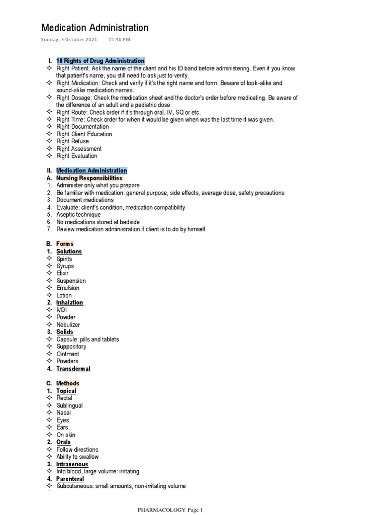 Medication Administration | PDF | Injection (Medicine) | Topical Medication