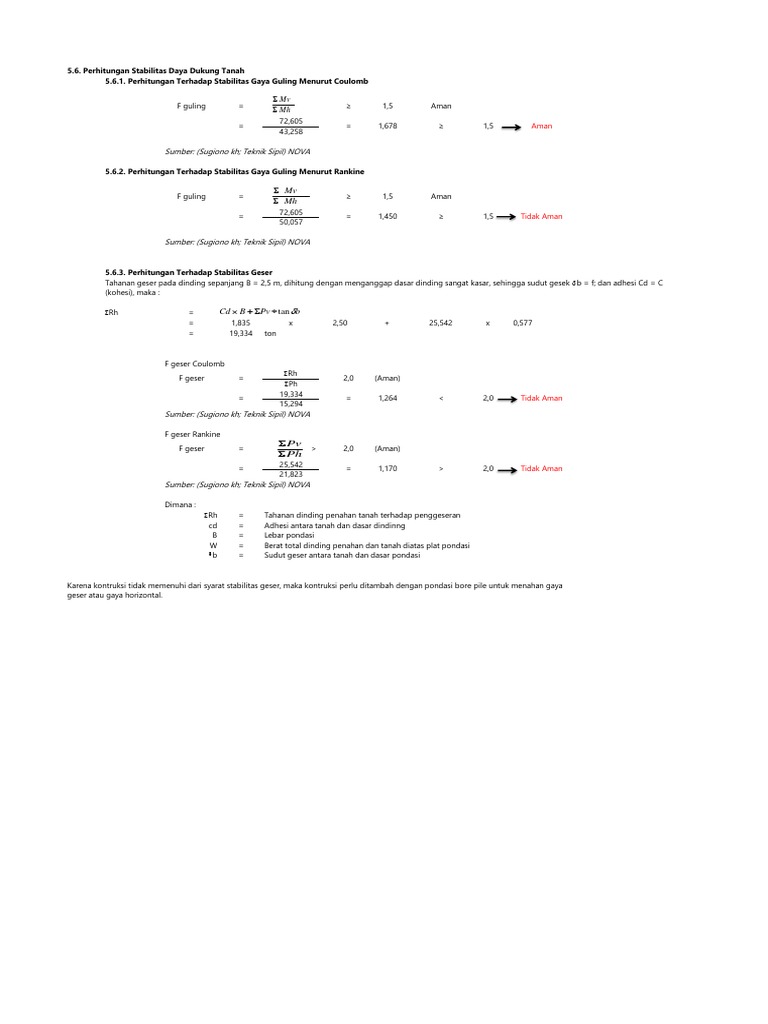 Analisa Stabilitas DDT | PDF