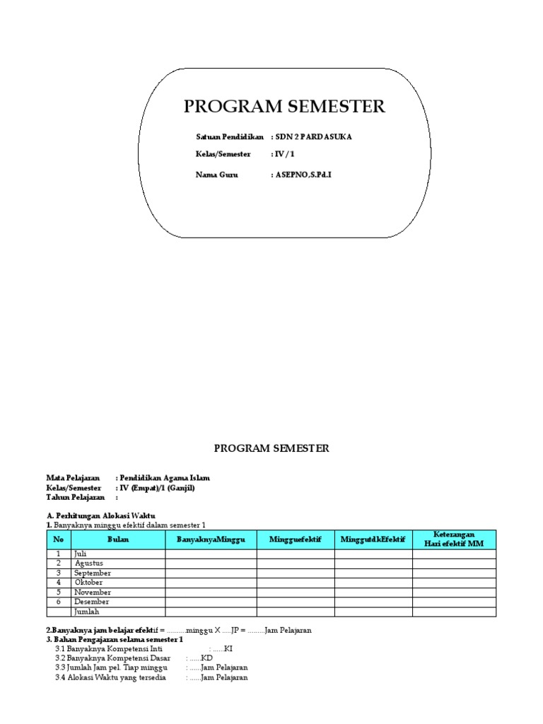 Prosem Pai Sem 1 | PDF | Kajian Bahasa Asing