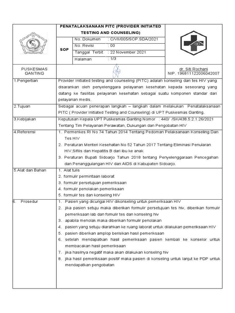 Penatalaksanaan Pitc | PDF