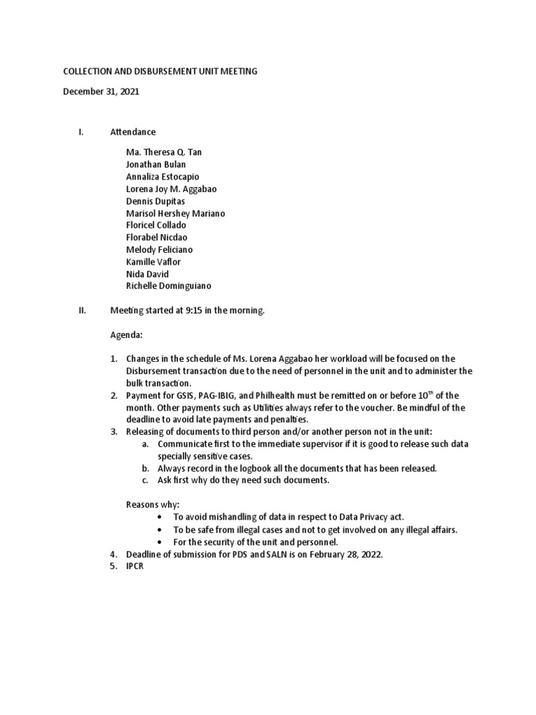 CDU Meeting | PDF | Social Science