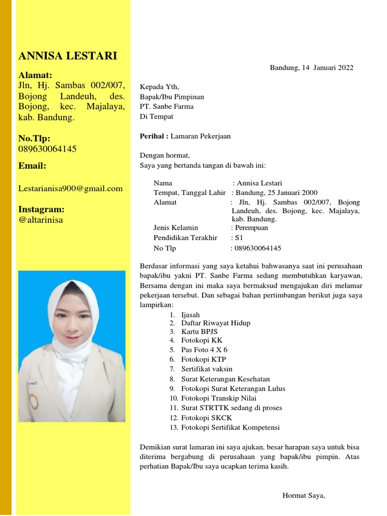 Annisa Lestari: Alamat | PDF