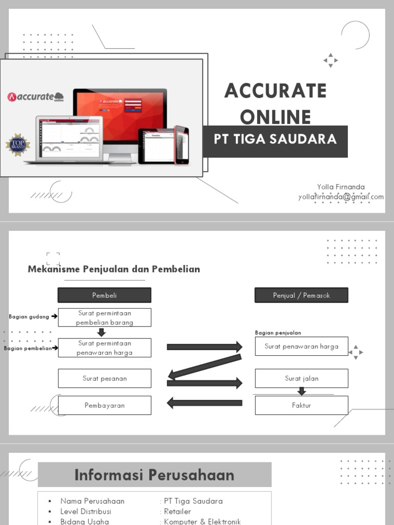PPT PT Tiga Saudara - Tahap 1 - Persiapan Data Awal | PDF