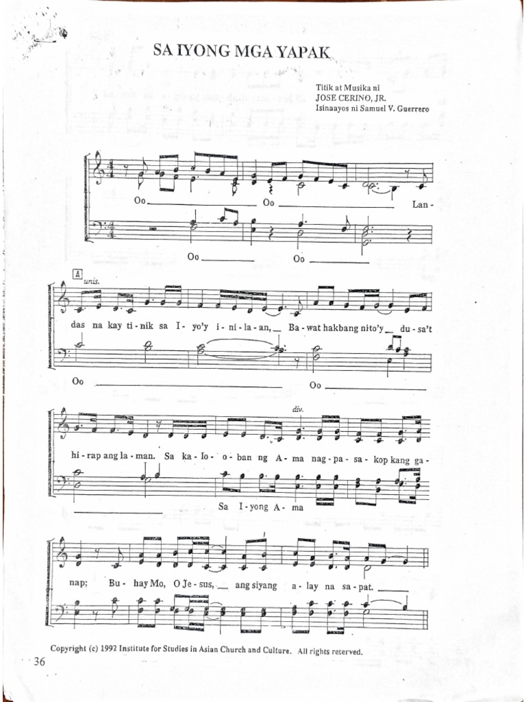 Sa Iyong Mga Yapak | PDF