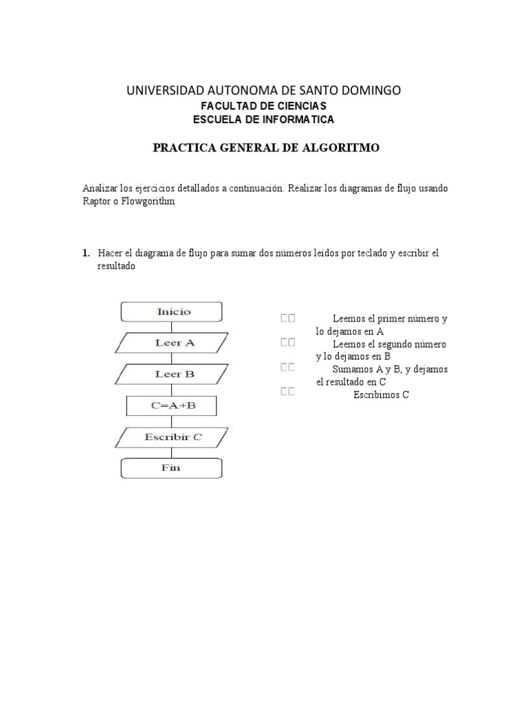 Práctica Algoritmo | PDF | Algoritmos | Informática