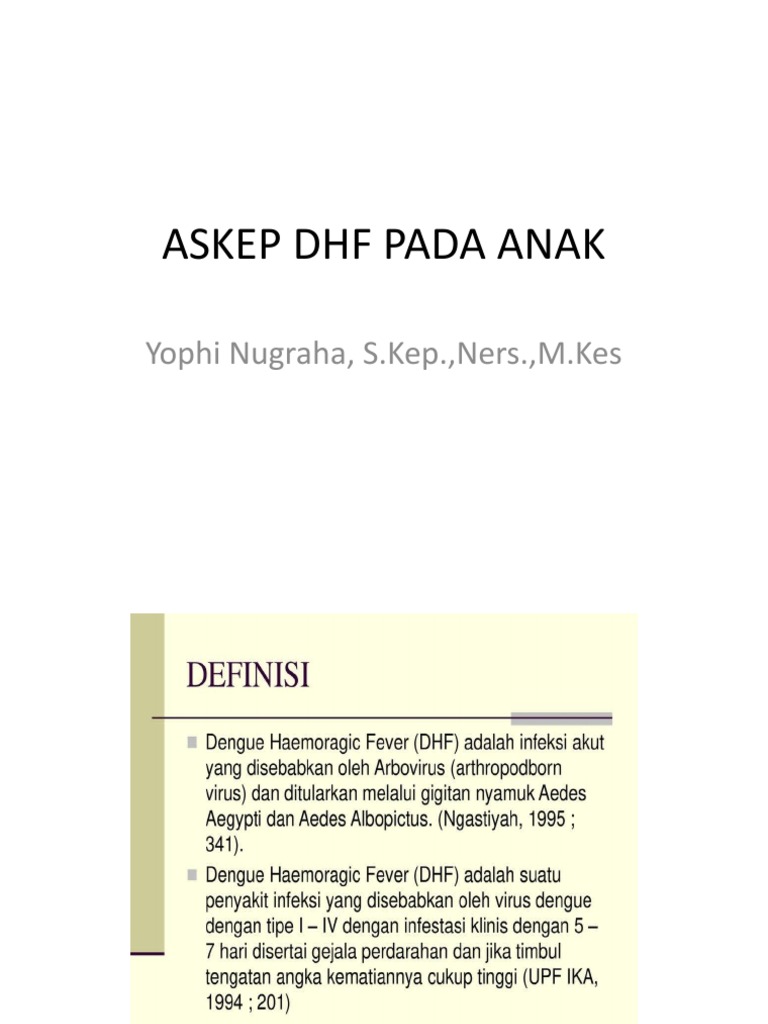 Askep DHF Pada Anak | PDF