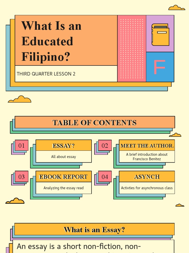 An Analysis of Francisco Benitez's Essay 'What Is an Educated Filipino ...