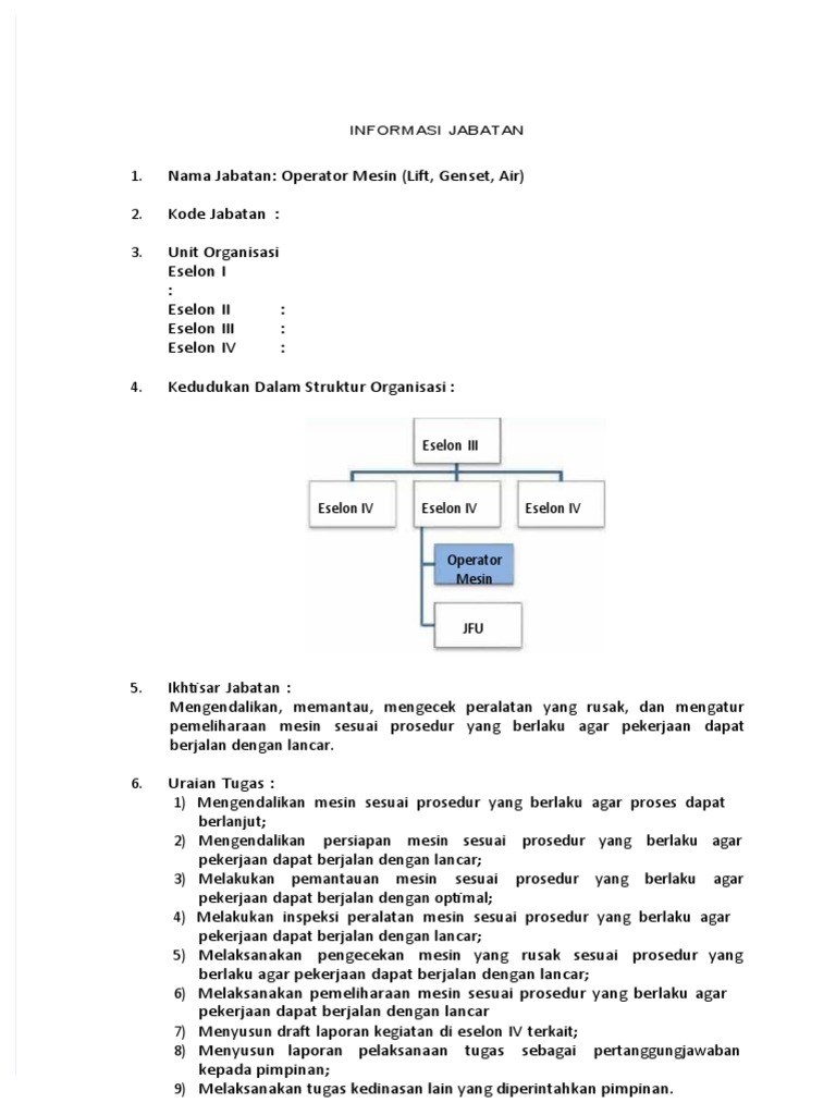 PDF Operator Mesin | PDF